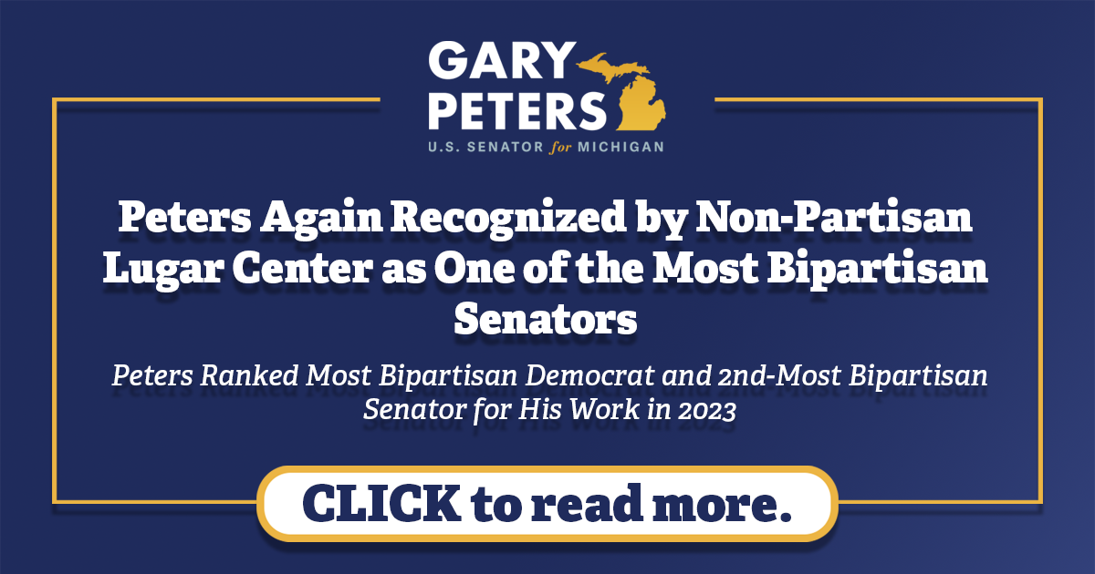 Peters Again Recognized by Non-Partisan ... | Senator Gary Peters